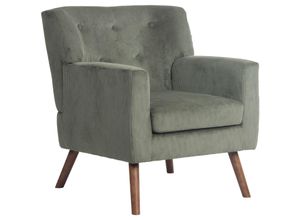 4255716355272 - Sessel Kioni mit Cordbezug Polstersessel mit Armlehnen Ohrensessel bis 150 kg Relaxsessel Fernsehsessel Wohnzimmer