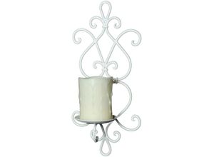 4050223921077 - Wandkerzenhalter Increto Wandleuchte 36cm Kerzenhalter Gr B H T 18 cm x 37 cm x 11 cm weiß Kerzenhalter