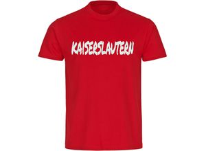 4068859510275 - multifanshop Herren T-Shirt - Kaiserslautern - Textmarker - Druck weiß - Männer