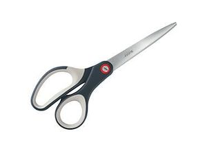 4002432128563 - LEITZ® Schere Cosy Titan 5332 ergonomischer Griff für Links- Rechtshänder L 205 mm titanbeschichteter Stahl Kunststoff samtgrau