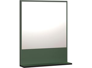 4068223319442 - Badspiegel WELLTIME Amrum grün Spiegel B H T 60cm x 74cm x 14cm FSC-zertifizierter Holzwerkstoff glasspiegel BxHxT 60 x 74 x 14cm eleganter Spiegel in einem zeitlosen Eiche Dekor B60cm H74cm T14cm