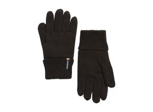 5063068345815 - Strickhandschuhe SUPERDRY ESSENTIAL LOGO KNITTED GLOVES Damen schwarz Strick Materialmix unifarben Handschuhe