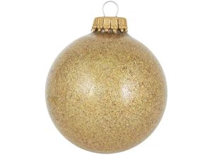 0024762032314 - Weihnachtsbaumkugel KREBS GLAS LAUSCHA CBK03231 Weihnachtsdeko Christbaumschmuck Christbaumkugeln Glas gold (goldfarben) Ø7cm Glas Weihnachtsbaumkugeln Weihnachtsbaumkugeln aus Glas