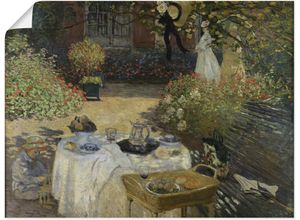 4058661224217 - Wandbild ARTLAND Im Garten Claude Monets in Argenteuil Bilder Gr B H 40 cm x 30 cm Poster Garten 1 St grün Bild Poster Bilder als Alubild Leinwandbild Wandaufkleber oder in versch Größen