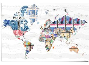 8714597379310 - Poster REINDERS Welt der Briefmarken bunt (farbe bild(er) mehrfarbig) B915cm H61cm Papier Bilder
