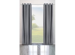 6972828881625 - Verdunkelungsvorhang BRUNO BANANI Bela Gr 3 grau B130cm H225cm Polyester Gardinen blickdicht meliert verschiedene Größen 6972828881625 - Verdunkelungsvorhang BRUNO BANANI Bela Gr 3 grau B130cm H225cm Polyester Gardinen blickdicht meliert verschiedene Größen