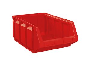 4061753295453 - Sichtlagerkasten aus Polyethylen LxBxH 603 x 373 x 247 mm rot VE 4 Stk kaiserkraft