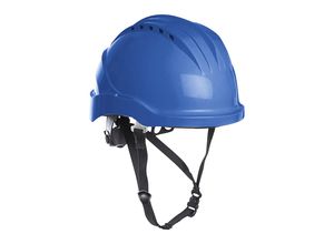 4005781269338 - Schutzhelm Curro 6-Punkt mit Drehverschluss und Kinnriemen blau
