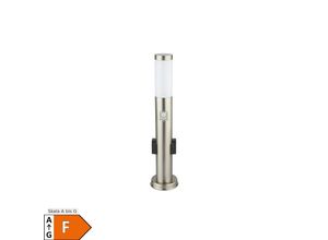 4059157032316 - Etc-shop - Außen Leuchte Steckdosen Garten Steh Lampe Edelstahl Bewegungssensor im Set inkl led Leuchtmittel