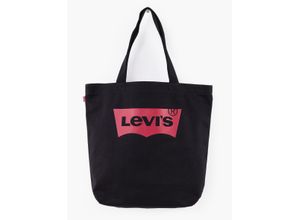 7613369285693 - Shopper LEVIS Damen Gr B H T 45cm x 39cm x 14cm schwarz Textil Taschen mit modischem Logo Druck Handtasche Damen Tasche Damen Henkeltasche