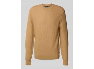 4063547317662 - Regular Fit Strickpullover aus reiner Baumwolle