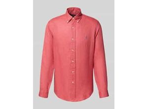 3616853905422 - Regular Fit Leinenhemd mit Button-Down-Kragen
