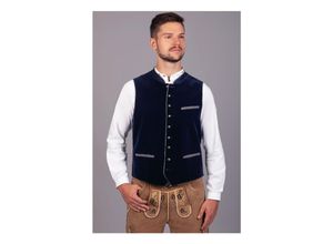 4262419966063 - Trachten Weste Ludwig Samt Blau