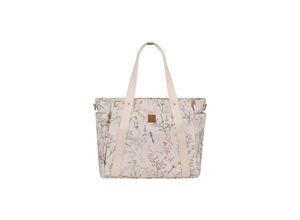 3800171220521 - Kikkaboo Wickeltasche Florence Wickelunterlage Reißverschluss Flaschentaschen beige