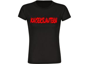 4068859510657 - multifanshop Damen T-Shirt - Kaiserslautern - Textmarker - Druck rot - Frauen