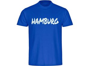 4068859508654 - multifanshop Herren T-Shirt - Hamburg - Textmarker - Druck weiß - Männer
