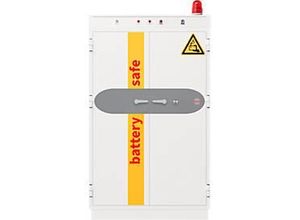 5032548015630 - Batterietresor Commander Pro BS1946K 569 l VDMA 249942024-08 4 Fachböden Zylinderschloss B 1125 x T 710 x H 1910 mm Stahl signalweiß RAL 9003