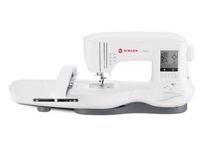 7393033095093 - SINGER Näh- und Stickmaschine Legacy SE300 Nähmaschinen Stickfläche 260 x 150 mm 250 Stiche grau (weiß grau) Stickmaschinen Nähmaschinen