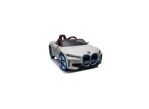 4260259878478 - ES-Toys Kinder Elektroauto BMW I4 MP3 Bluetooth EVA-Reifen Gurt bis 6 km h weiss