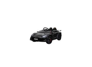 4260259871134 - ES-Toys Kinder Elektroauto Lamborghini Aventador SVJ Kunstledersitz EVA-Reifen schwarz