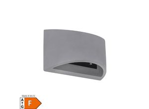 4059157175273 - Etc-shop - Wandlampe Innen Modern Flur Up and Down Lampe Beton led Wandleuchte Treppenhaus Innen abgerundeter Betonschirm Lichteffekt 1x 4W 400lm