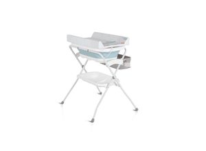 3800146272128 - Babywanne Wickeltisch Como 2 in 1 faltbar Wickelauflage Zubehörfach blau