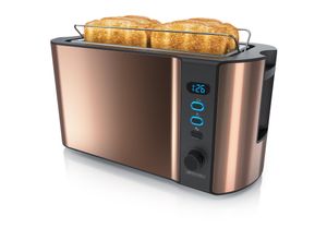 4062861801208 - Arendo Toaster für 4 Scheiben 1500W Langschlitz Brötchenaufsatz Wärmeisoliert Display Kupfer 4062861801208 - Arendo Toaster für 4 Scheiben 1500W Langschlitz Brötchenaufsatz Wärmeisoliert Display Kupfer