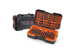4260397847640 - TACKLIFE PSDB1B 60-teiliger Schraubendreher-Bit-Satz mit Schraubendrehern schlagfest 52 Schraubendreher-Bits 6 Schraubendreher-Bits 1 Magnet-Bithalter und 1 Torsions-Bit S2 legierter Stahl mit stabilem Koffer