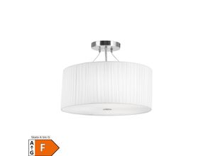 4059157013100 - Etc-shop - Decken Lampe Hänge Leuchte Plissee rund weiß im Set inklusive led Leuchtmittel