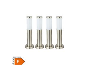 4059157000803 - Etc-shop - 4er Set led Edelstahl Steh Lampen Garten Weg Beleuchtung Terrassen Außen Stand Leuchten silber 4059157000803 - Etc-shop - 4er Set led Edelstahl Steh Lampen Garten Weg Beleuchtung Terrassen Außen Stand Leuchten silber