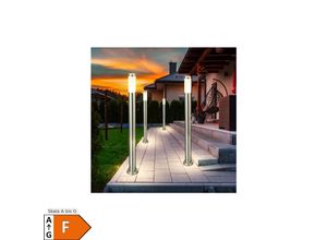 4059157063754 - Etc-shop - 4er Set Design Außen Beleuchtungen IP44 Steh Lampen Edelstahl Stand Leuchten Strahler E27 4059157063754 - Etc-shop - 4er Set Design Außen Beleuchtungen IP44 Steh Lampen Edelstahl Stand Leuchten Strahler E27