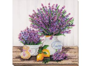 4823095808742 - Perlen-Stickbild Lavendel 20 x 20 cm