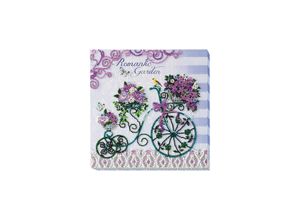 4823095804584 - Perlen-Stickbild Romantic Garden 20 x 20 cm