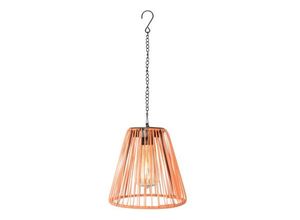 4052304262949 - Solar LED Hängeleuchte Orange Ø 18 x H 185 cm Garten Lampe wetterfest