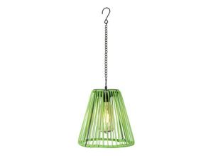 4052304262956 - Solar LED Hängeleuchte Grün Ø 18 x H 185 cm Garten Lampe wetterfest