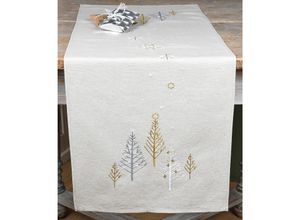 5413480656530 - Stickläufer Winterwald modern