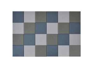 8712752117272 - Akustik-Wandfliese HxB 300 x 300 mm je 8 x blau hellgrau dunkelgrau VE 24 Stk eurokraft basic