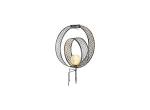 9007371439072 - Solarleuchte Metall Silberfarben 1Xled Solarleuchte Metall Silberfarben Antik Led