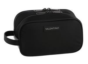 8054942434050 - Kosmetiktasche VALENTINO BAGS SOFT COSMETIC CASE NERO Damen Gr B H T 23cm x 13cm x 11cm schwarz (nero) Lederimitat Taschen Kulturbeutel Beautycase Kosmetikbeutel