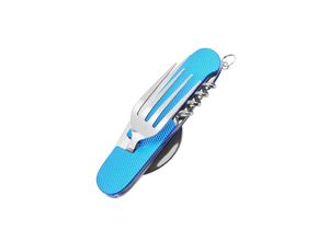 4066914356240 - 6 in 1Camping Besteck Set Klappbar Reisebesteck Outdoor Bundeswehr Feldbesteck