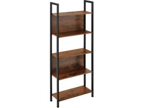 4061173242853 - tectake® Regal Industrial Style 5 Ebenen 2 Rückwände inklusive Kippschutz 62 x 24 x 1655 cm 4061173242853 - tectake® Regal Industrial Style 5 Ebenen 2 Rückwände inklusive Kippschutz 62 x 24 x 1655 cm