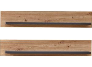 4250314568284 - Wandboard INNOSTYLE Memphis 2er Set Wandboard 100x15x23cm (B H T) graphit artisan eiche B100cm H15cm T23cm Holzwerkstoff Regale LED-Beleuchtung 4250314568284 - Wandboard INNOSTYLE Memphis 2er Set Wandboard 100x15x23cm (B H T) graphit artisan eiche B100cm H15cm T23cm Holzwerkstoff Regale LED-Beleuchtung