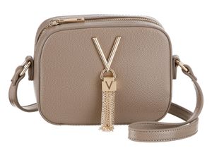 8052790917558 - Umhängetasche VALENTINO BAGS DIVINA Damen Gr B H T 17cm x 13cm x 6cm grau (taupe) Polyurethan (PU) Taschen Handtasche Damen Tasche Damen Schultertasche