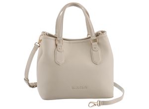 8054942444615 - Shopper VALENTINO BAGS BRIXTON Damen Gr B H T 28cm x 24cm x 17cm beige (ecru) Lederimitat Taschen Handtasche Damen Tasche Damen Schultertasche Henkeltasche
