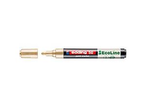4057305072528 - Lackmarker 50 EcoLine Schreibfarbe Gold Rundspitze Strichstärke 2-3 mm mit Kappe wasserbasiert nachfüllbar 1 Stück