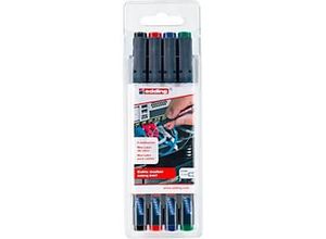 4004764937400 - Kabelmarker 8407 Rundspitze Strichstärke 03 mm lichtbeständig wasser- und abriebfest mit Kappe farbsortiertes 4er-Set