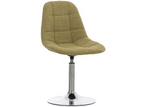 4251380419500 - Lounger EMIL mit Stoffbezug Esszimmerstuhl mit gestepptem Sitz Drehstuhl mit Trompetenfuß in Chromoptik
