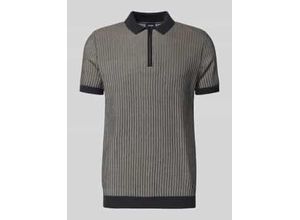 7620698855534 - Slim Fit Poloshirt in Strick-Optik Modell Simeono