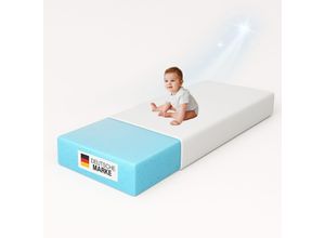 4250263743985 - Kindermatratze Babymatratze NORA 70x140cm Bezug waschbar & abnehmbar punktelastischer Gelschaum Jugendmatratze allergikerfreundlich premium Bezug
