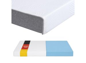 4250263744487 - ARENSBERGER LINA Gelschaum Matratze 120x200 cm – 11 cm NANOCELL® Gel-Schaum – H3 Härtegrad – Atmungsaktiv – Abnehmbarer Bezug 240g m²